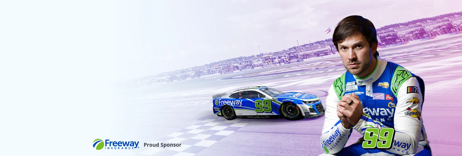 Freeway Insurance is a proud sponsor of professional race car driver ...